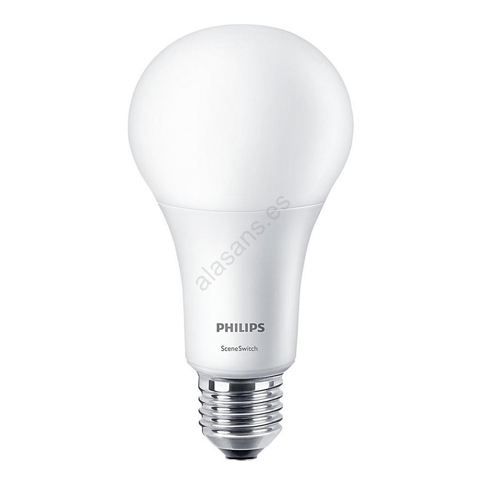 Bombilla LED Philips SCENE SWITCH A67 E27/14W/230V 2700/4000K | Alasans