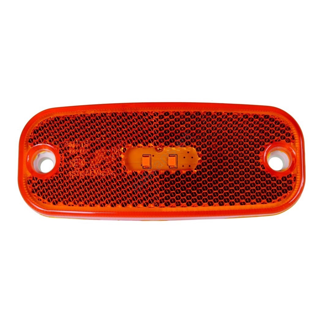 LED Reflector de luz SINGLE LED/0,2W/12-24V IP67 naranja | Alasans