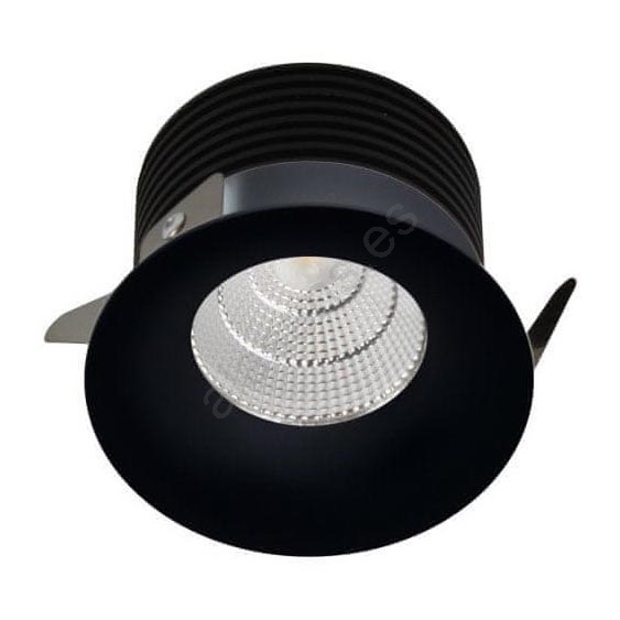 LED2 - Foco de techo LED empotrable SPOT LED/9W/230V negro IP44 | Alasans