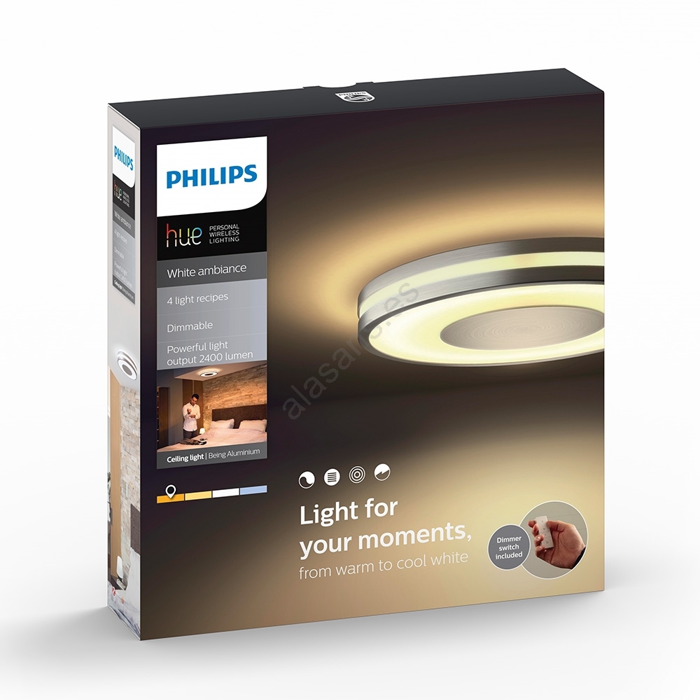 Philips 32610/48/P7 - Plafón LED regulable BEING Hue LED/32W/230V | Alasans