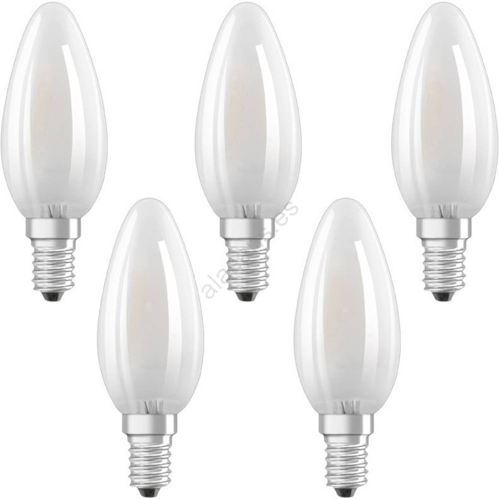 SET 5x Bombilla LED VINTAGE E14/4W/230V 2700K - Osram | Alasans
